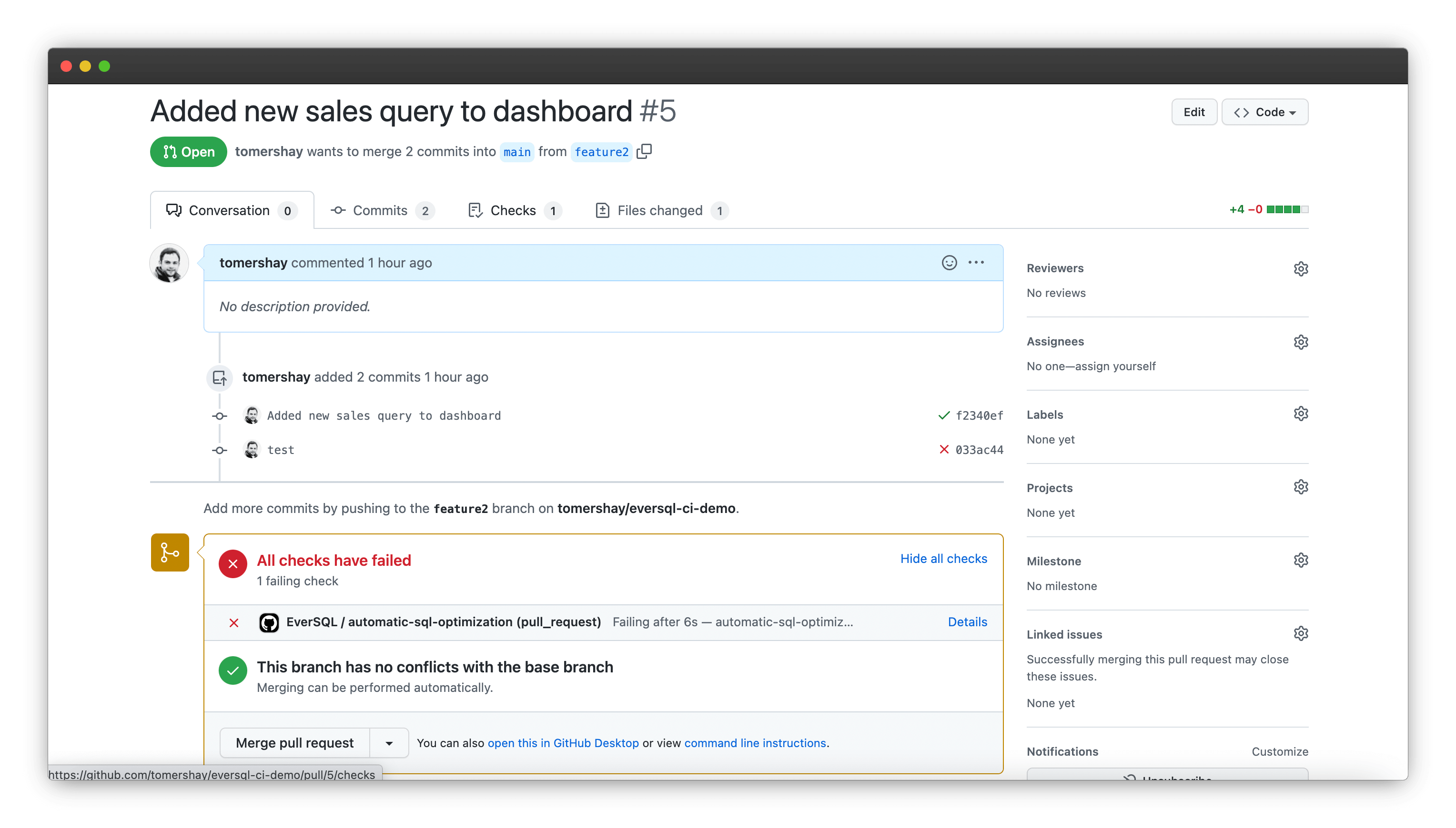 Eversql And Github Cicd Automatic Sql Optimization Eversql